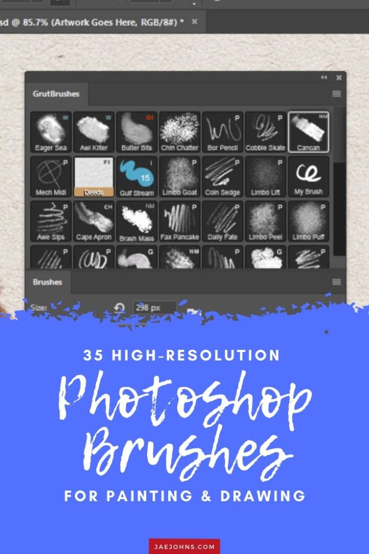 35 High-Resolution Photoshop Brushes for Painting & Drawing