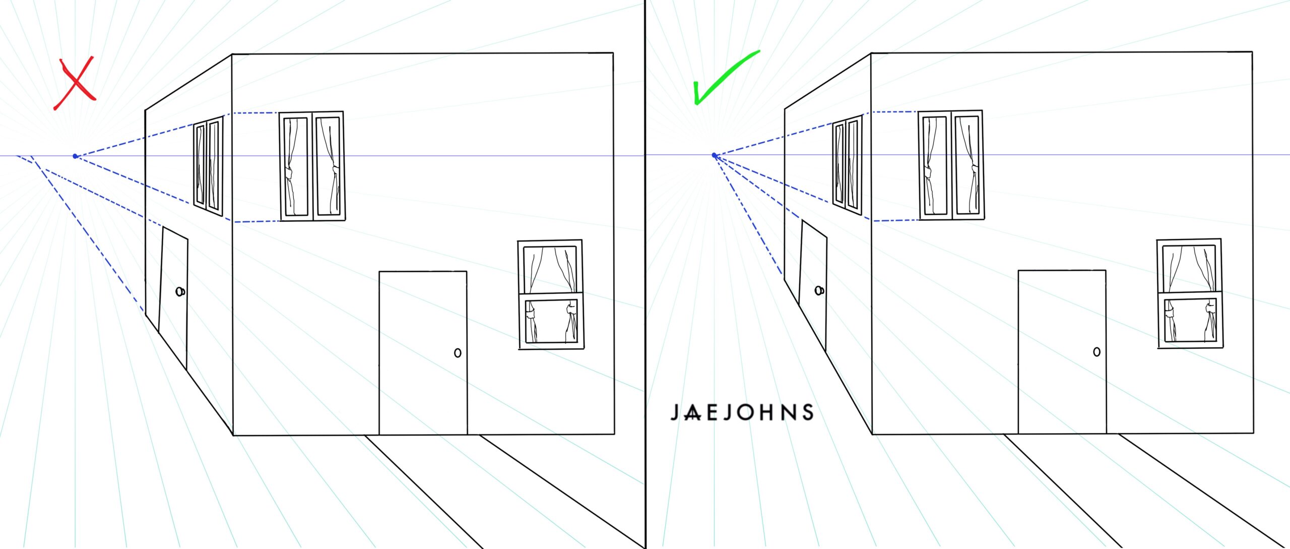 11 Things to Avoid in Learning How to Draw One-Point Perspective - Jae ...