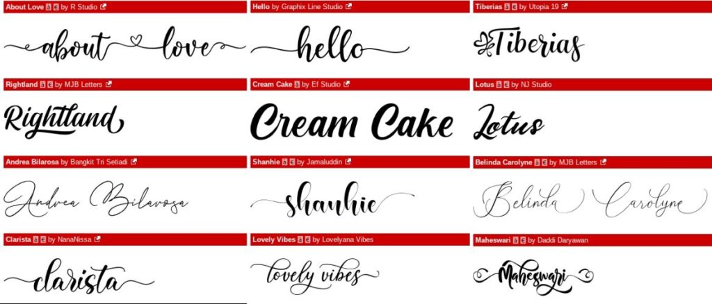 107 Calligraphy Aesthetic Fonts & How to Get Them for Free