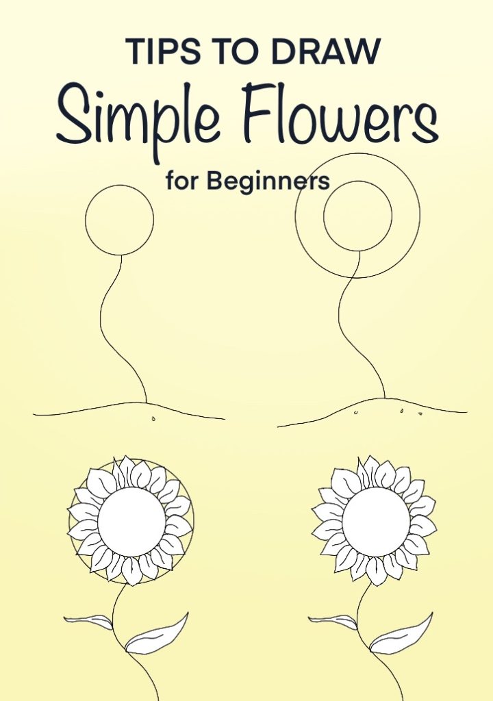 8 Tips to Create Simple Flower Drawings (For Beginners)