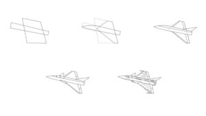 How to Draw a Jet | 5 Easy Steps