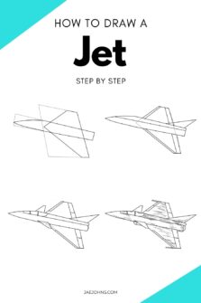 How to Draw a Jet | 5 Easy Steps - Jae Johns