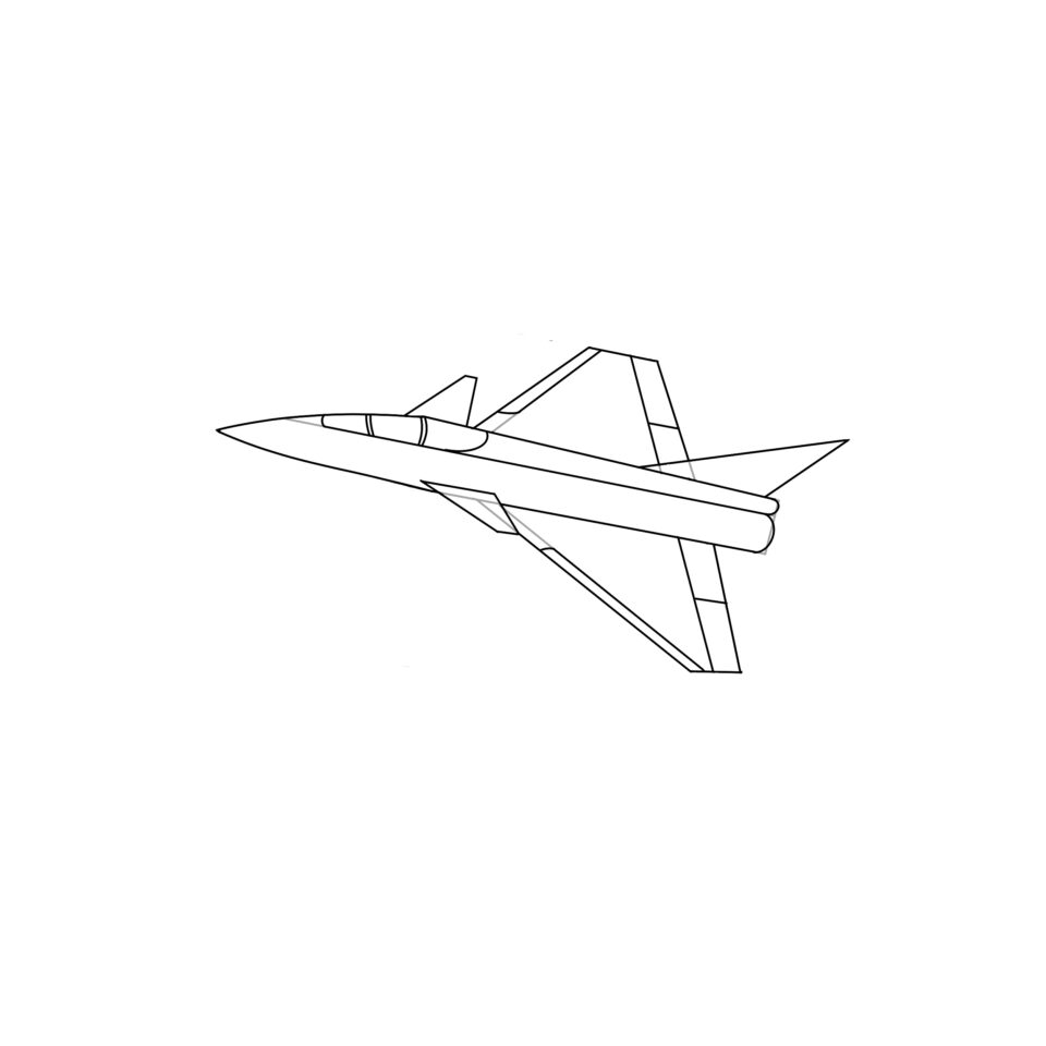 How to Draw a Jet | 5 Easy Steps - Jae Johns