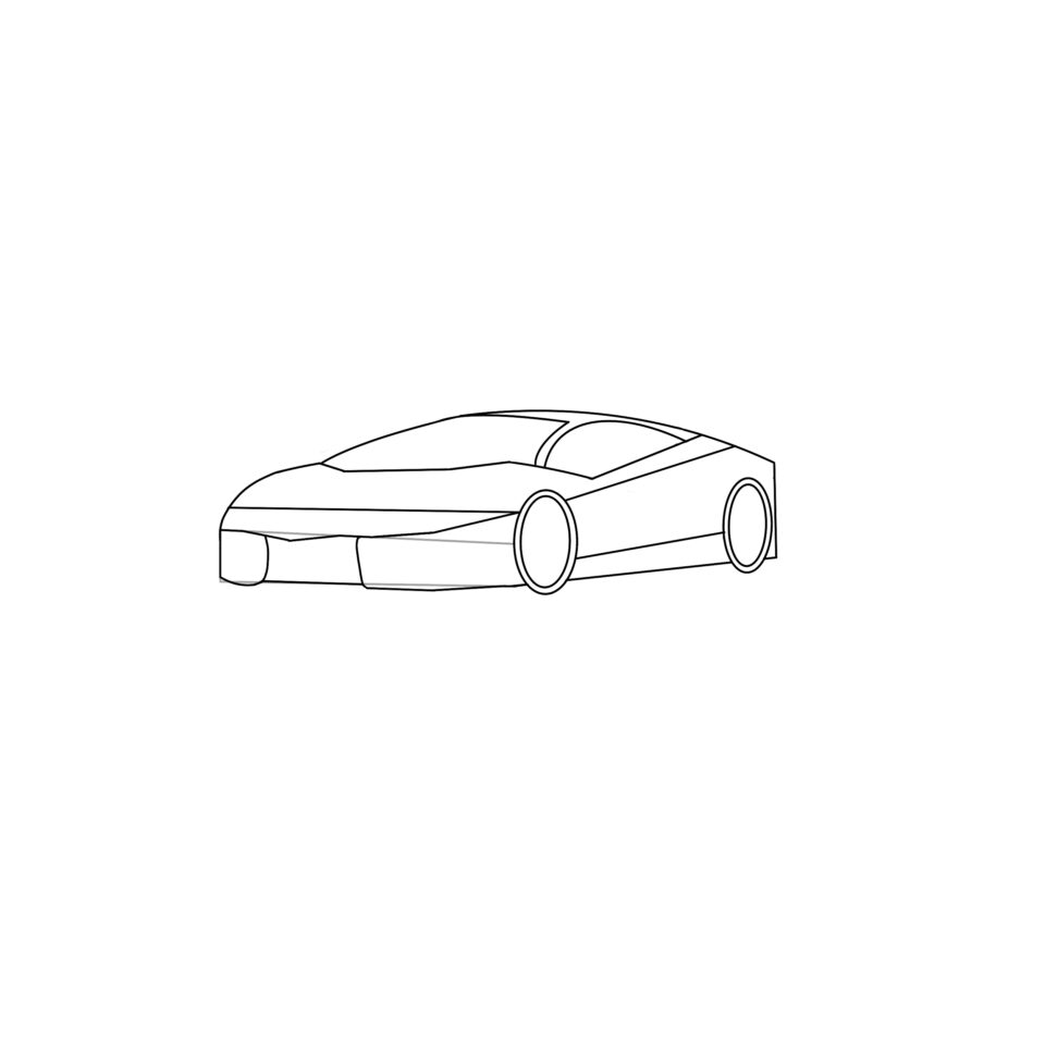 How to Draw a Lamborghini in 6 Easy Steps