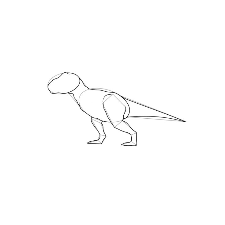 How to Draw a Realistic Dinosaur (5 Step by Step Pictures)