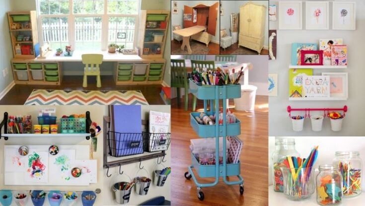 21 Fun & Brilliant Ways to Organize Kids Art Supplies