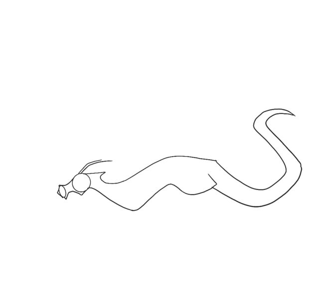 How to Draw a Dragon Flying | Easy Steps