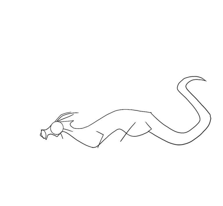 How to Draw a Dragon Flying | Easy Steps