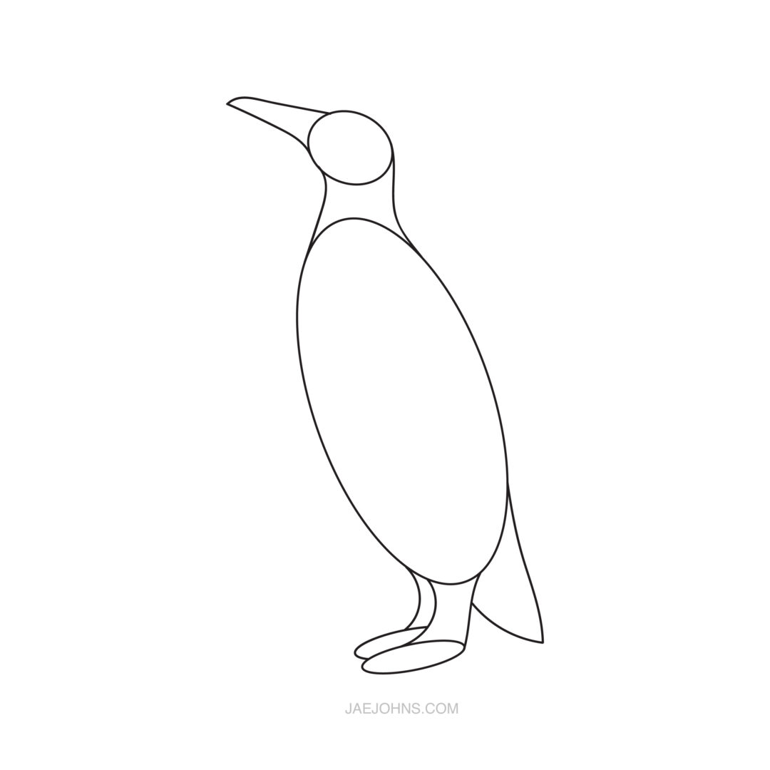 How to Draw a Penguin | 5 Easy Steps