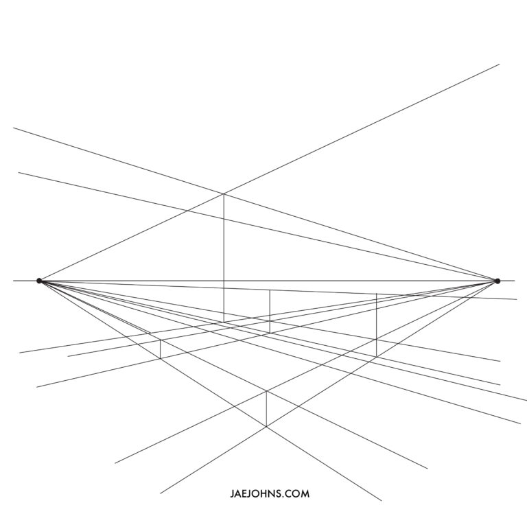 How to Draw Two-Point Perspective like a Pro - Jae Johns