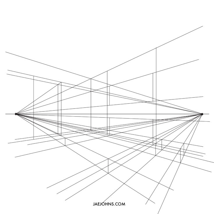 How to Draw Two-Point Perspective like a Pro - Jae Johns