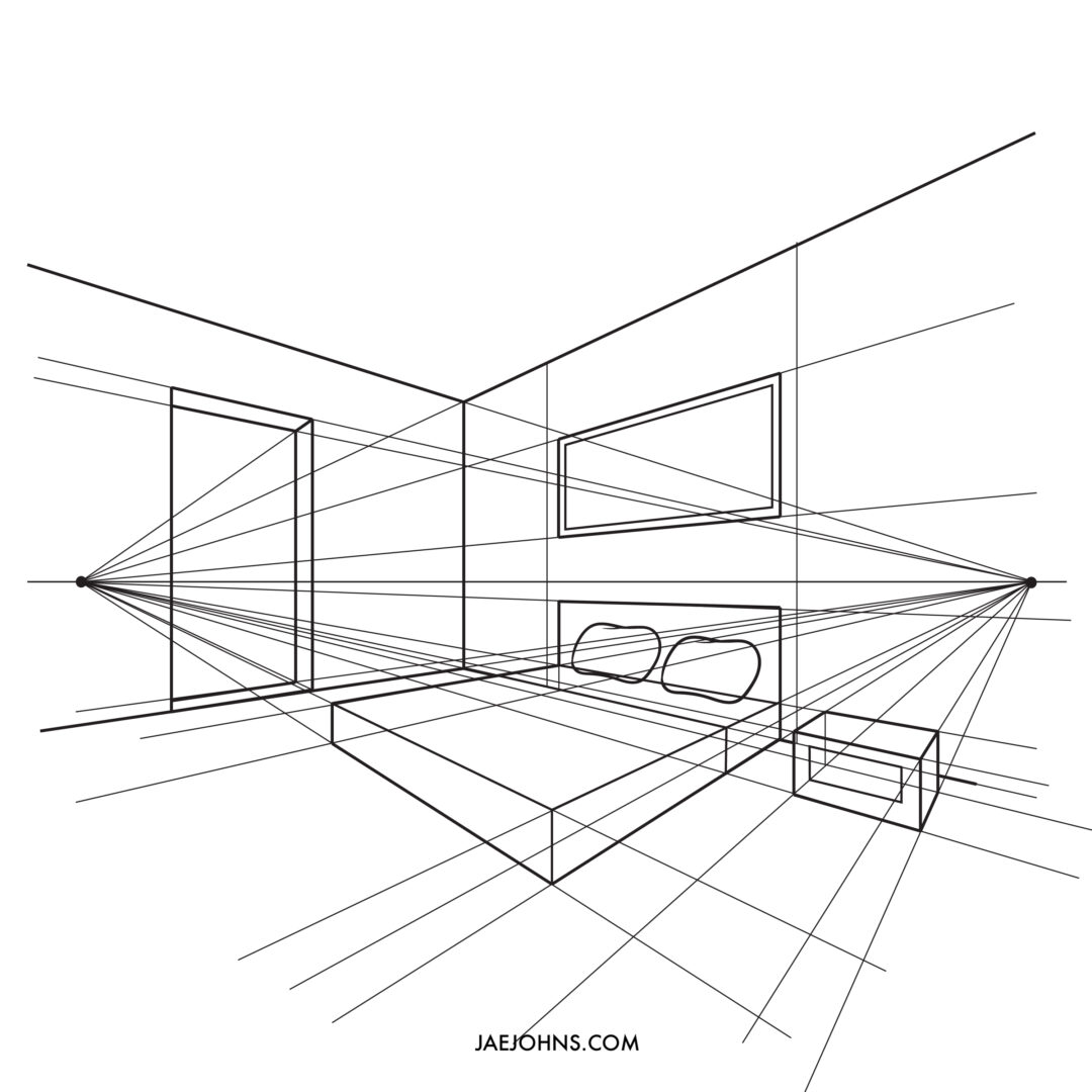 How to Draw Two-Point Perspective like a Pro - Jae Johns