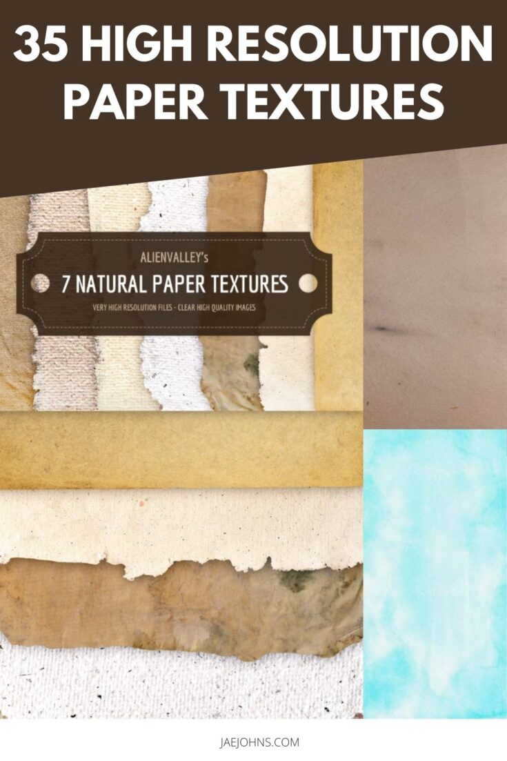 35 High-Resolution Seamless Paper Textures