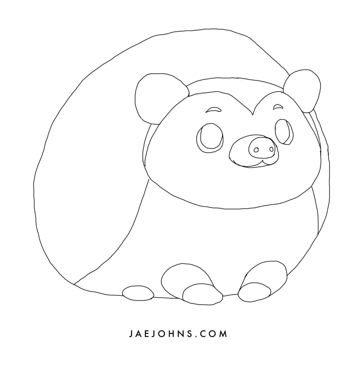 How to Draw a Hedgehog