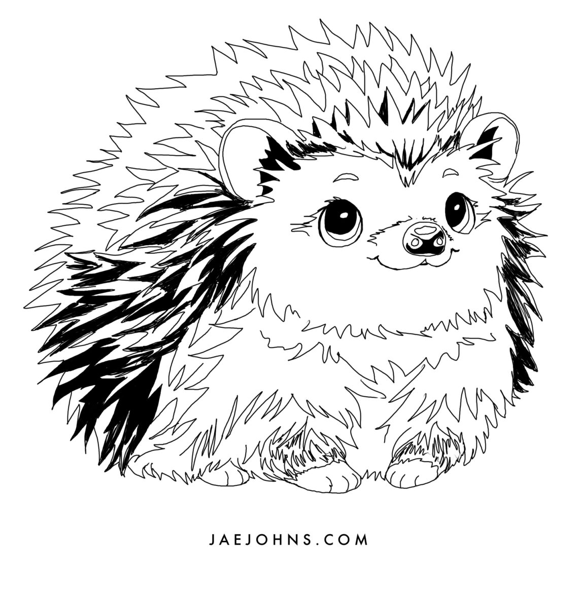 How to Draw a Hedgehog