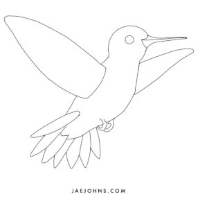 5 Easy Steps to Draw a Hummingbird