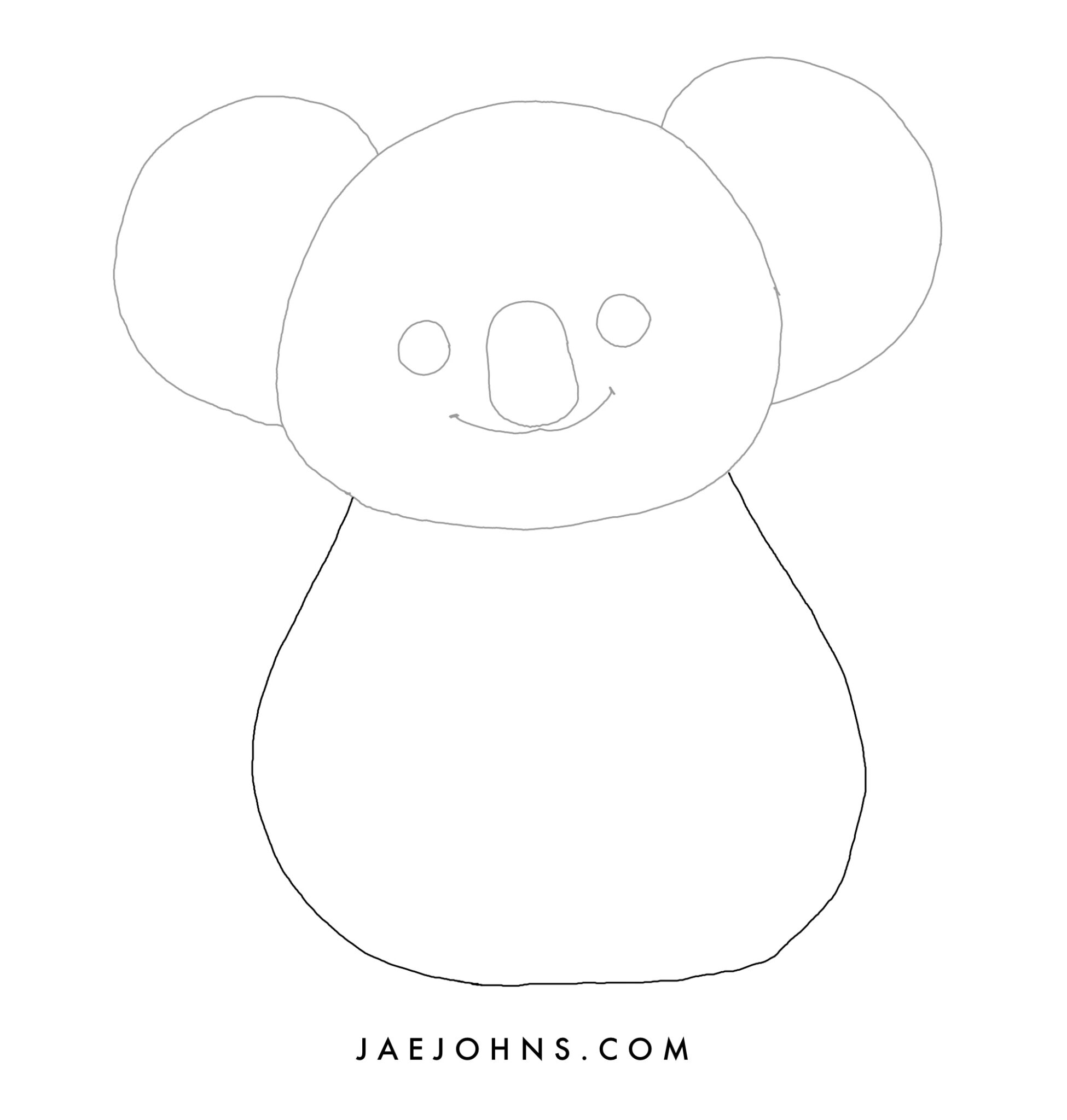 How to Draw a Koala