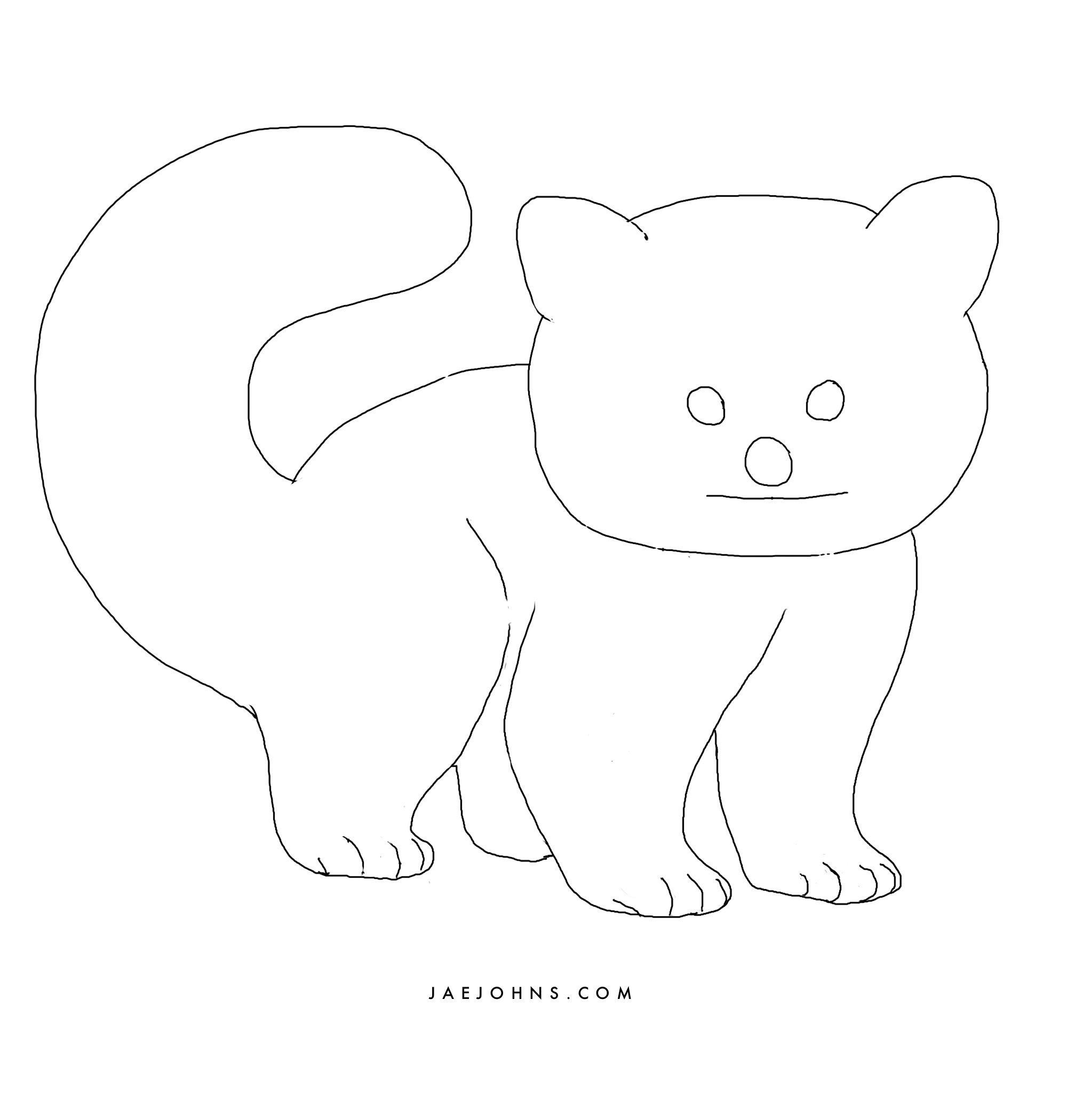 How to Draw a Red Panda