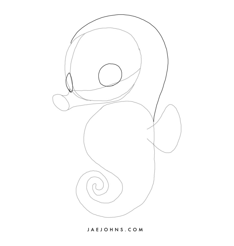 How to Draw a Seahorse