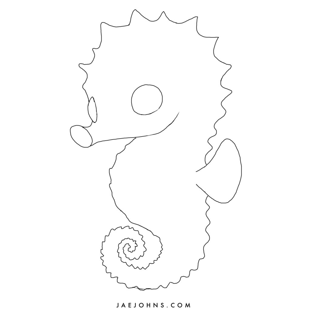 How to Draw a Seahorse