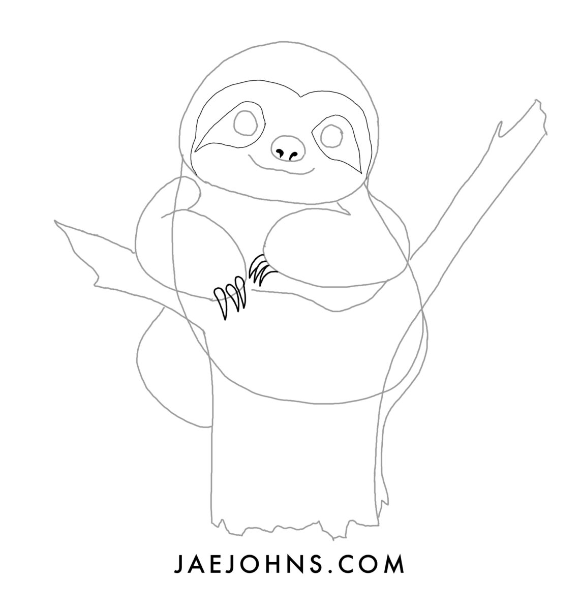 How to Draw a Sloth