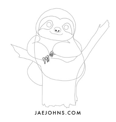 How to Draw a Sloth
