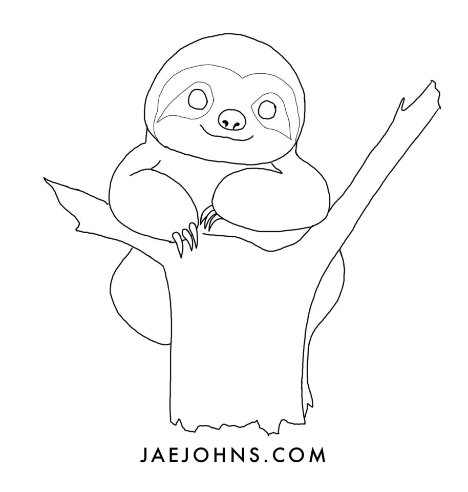 How to Draw a Sloth